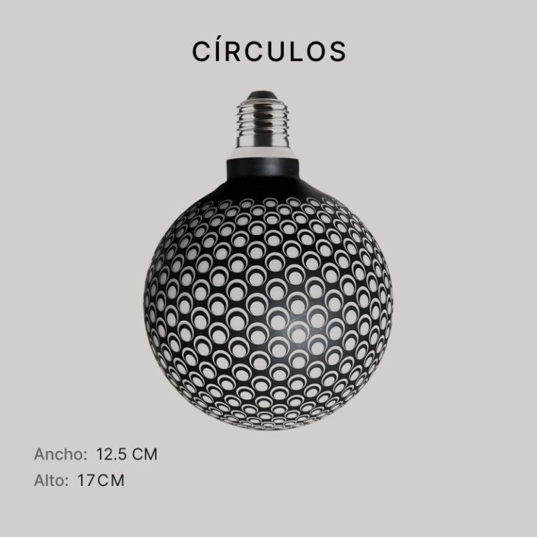lámpara led círculos. Lámpara decorativa para foco empotrar